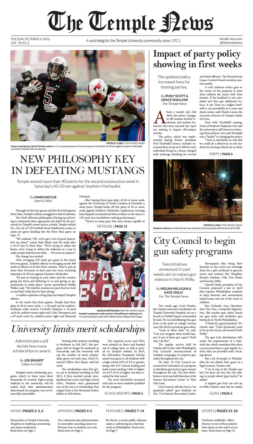 Issue 6 by The Temple News - Issuu