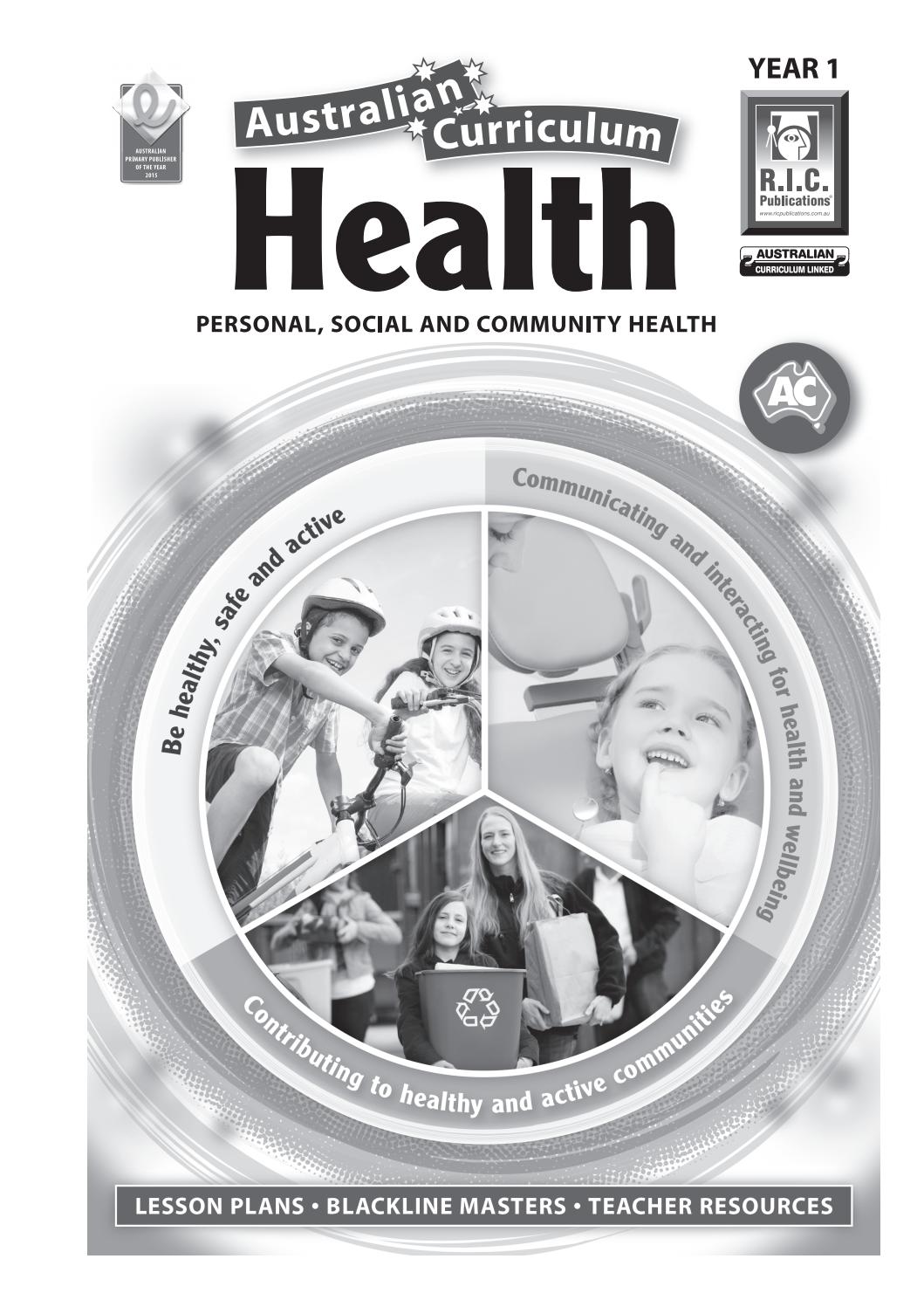 Australian Curriculum Health - Year 1 by Teacher Superstore - Issuu