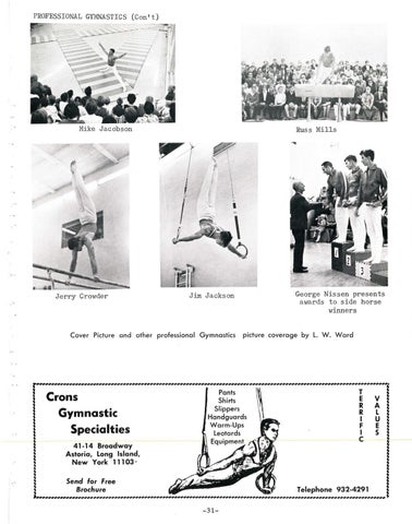 The U.S. Gymnast Magazine - November 1967 by USA Gymnastics - Issuu