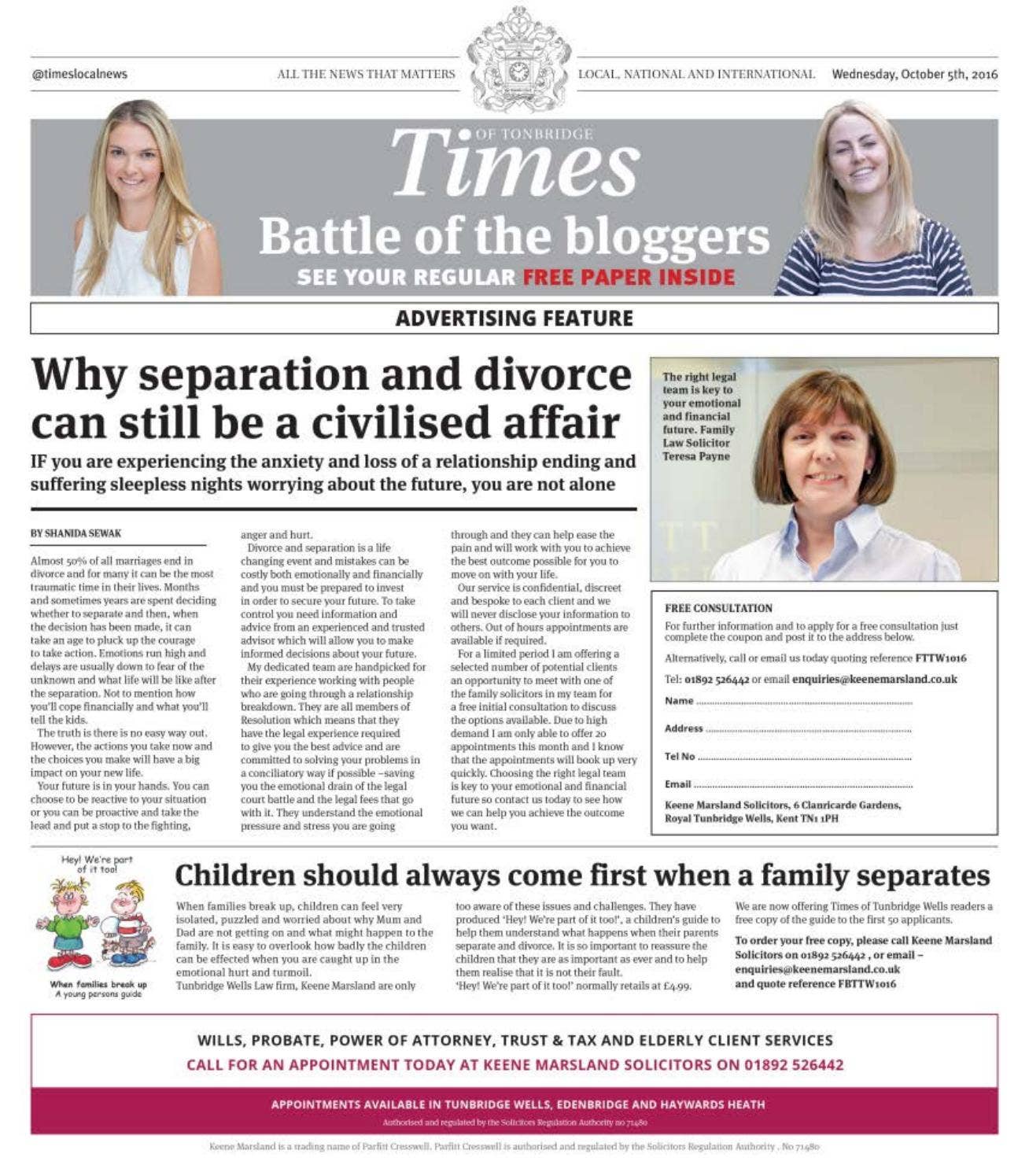 Times of Tonbridge 5th October 2016 by One Media - Issuu