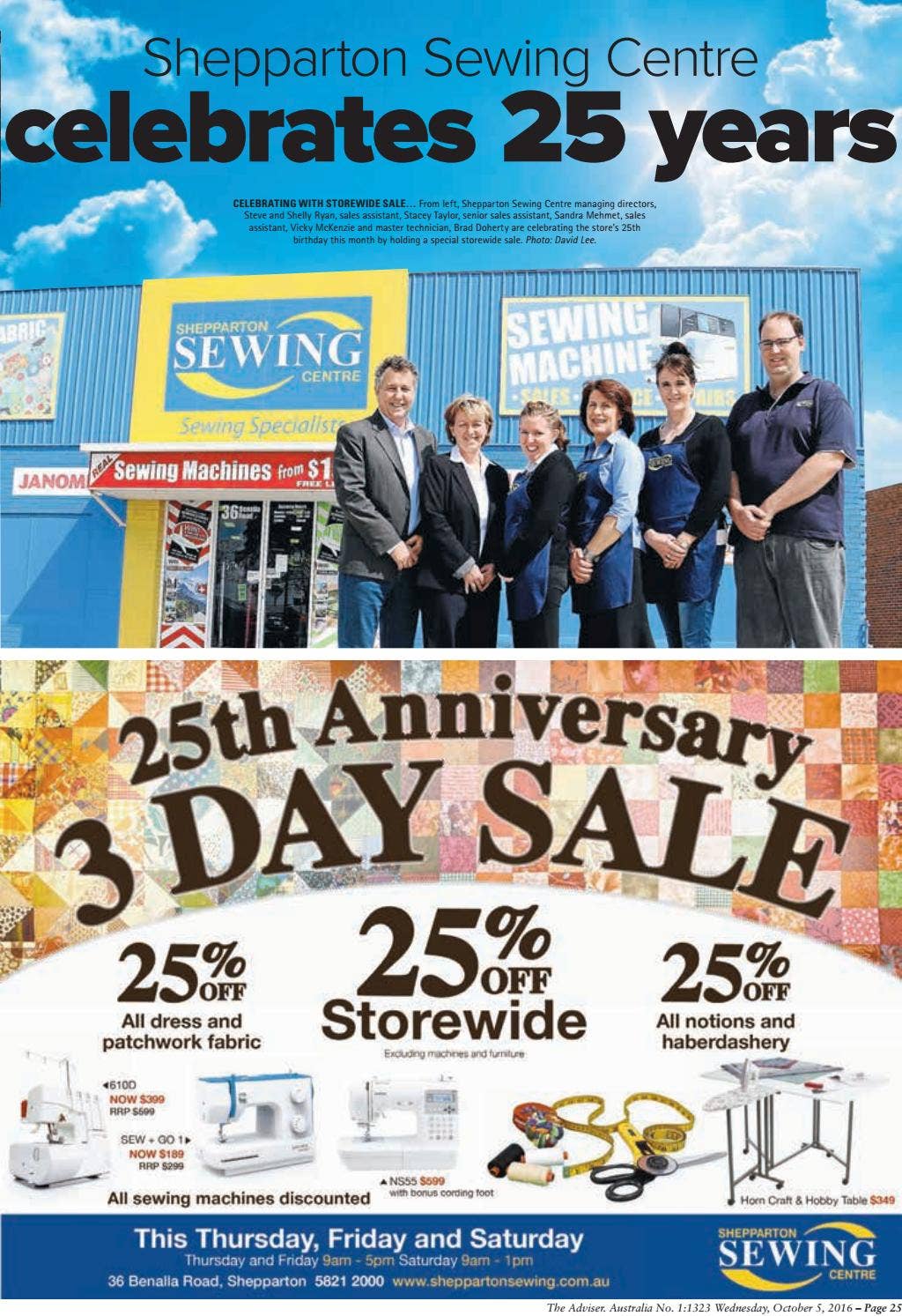 Shepparton Sewing Centre By The Adviser Issuu