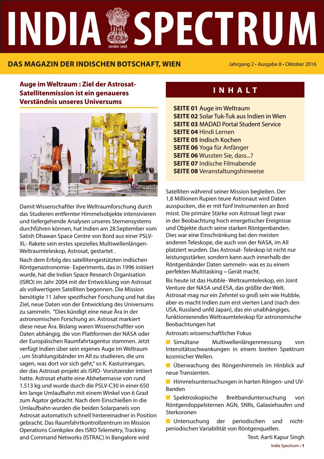 India Spectrum vol 8 by Indian Embassy Vienna - Issuu