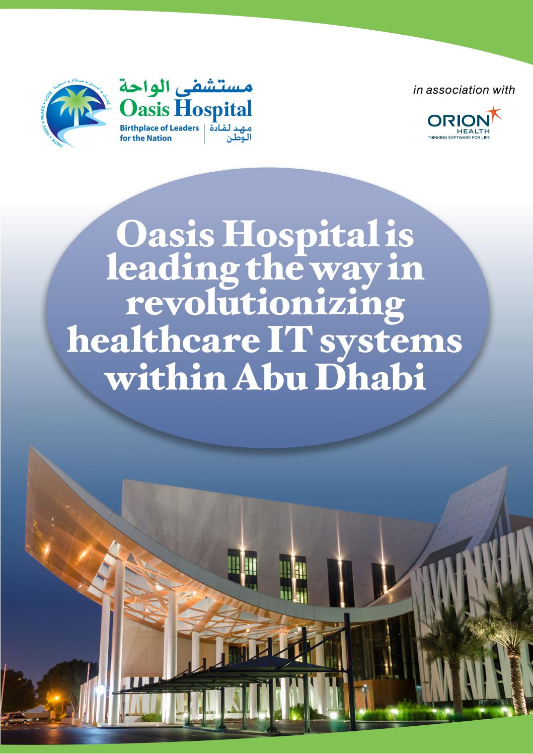 Oasis Hospital brochure - October 2016 by Business Chief Middle East ...