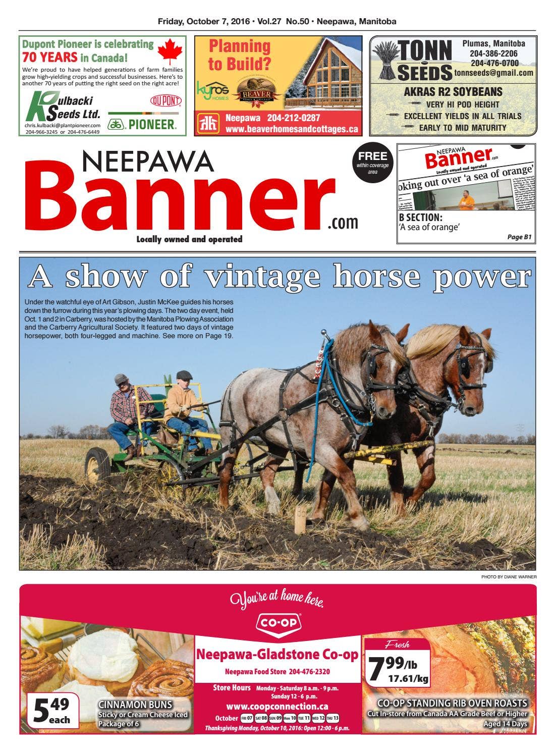 Neepawa Banner, October 7, 2016 by Neepawa Banner&Press - Issuu