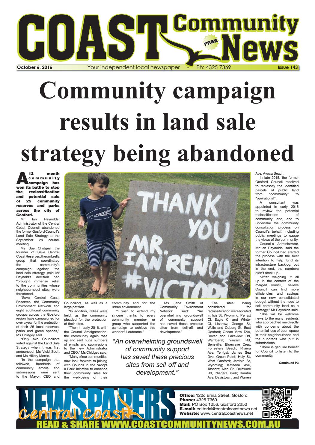 Issue 143 of COAST Community News by Central Coast Newspapers - Issuu