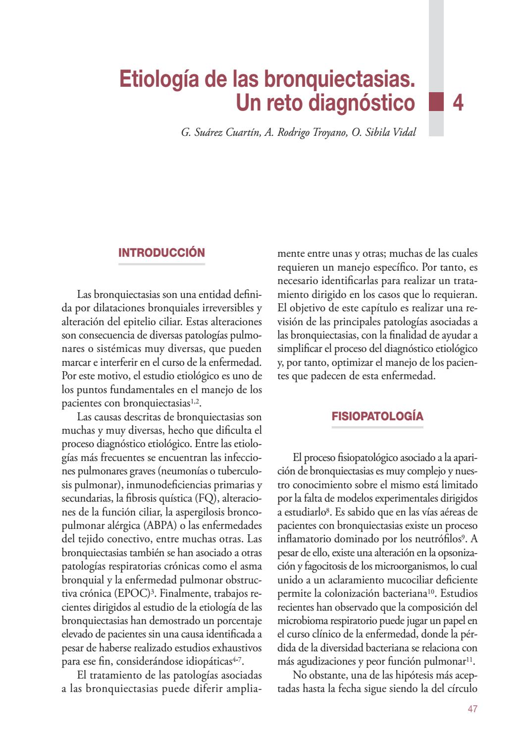 Monografía 2 bronquiectasias by SEPAR - Issuu