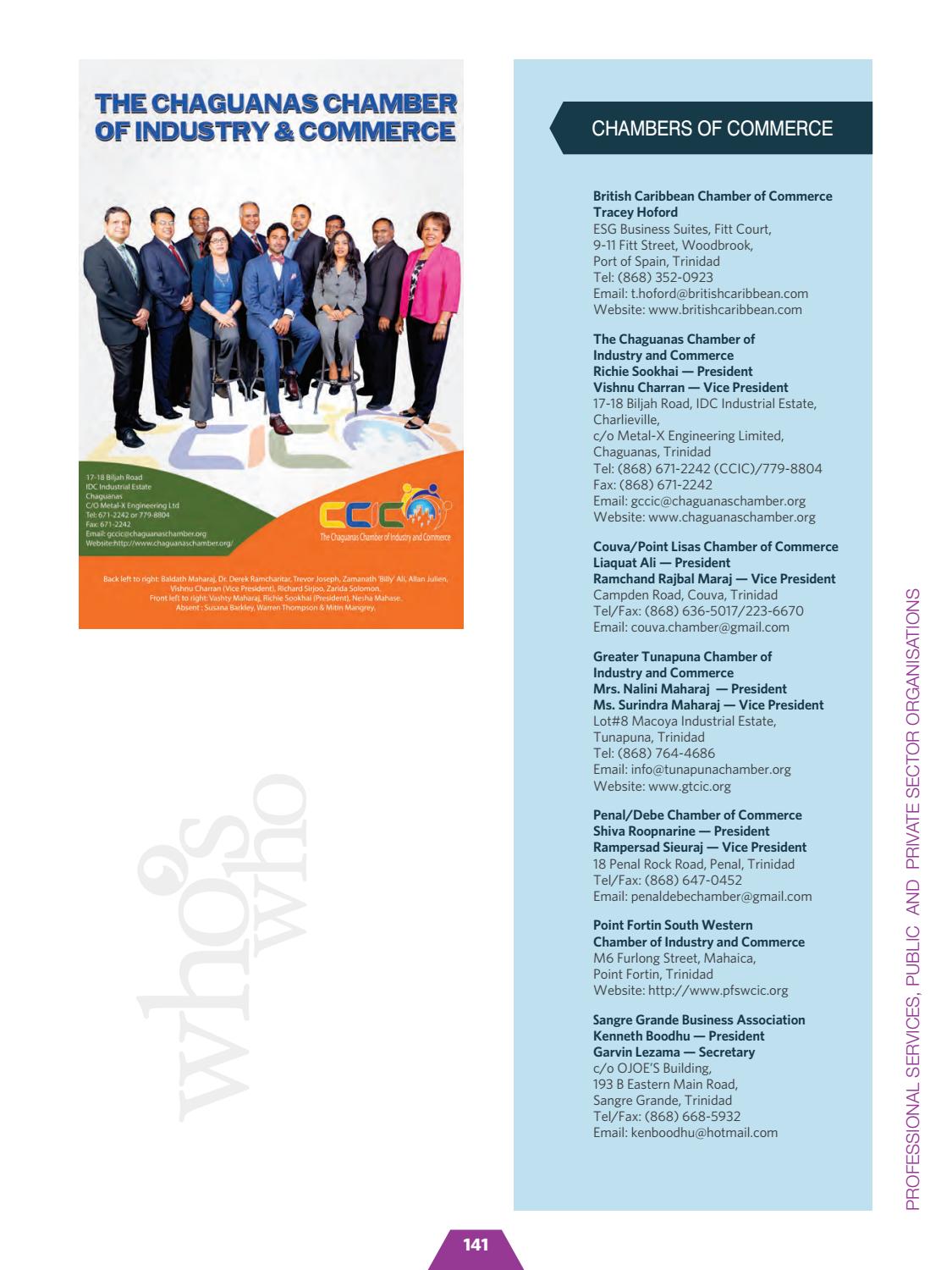 Who's Who Trinidad and Tobago 2016-2017 by Prestige Business ...