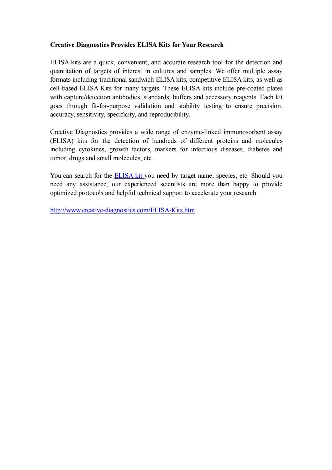 Elisa by Creative Diagnostics - Issuu