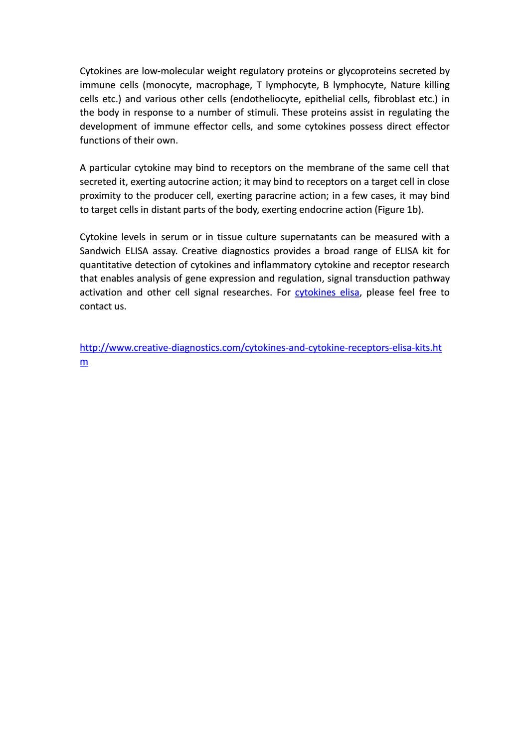 cytokines elisa kit by Creative Diagnostics - Issuu