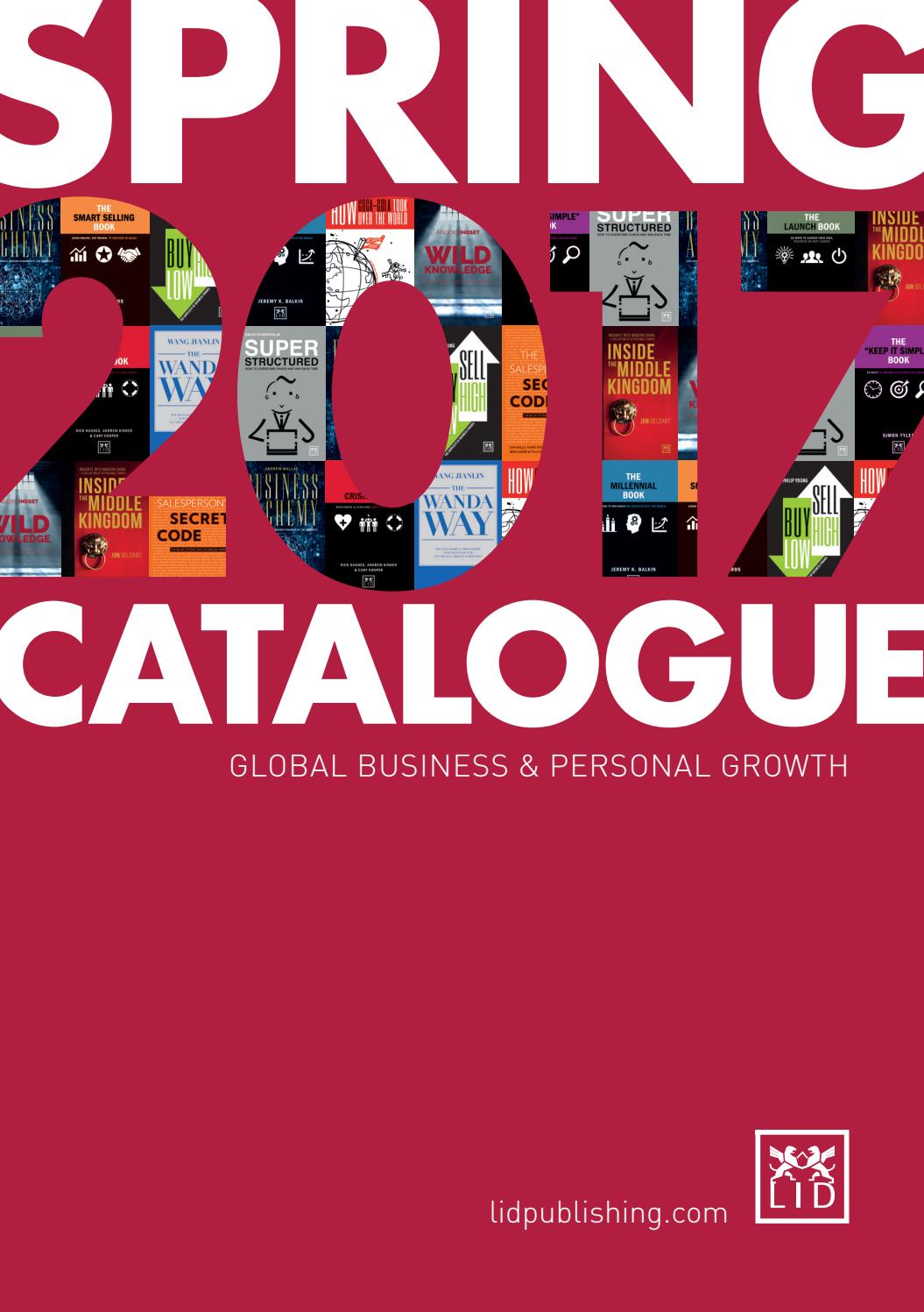 LID Catalogue 2017 Spring (web single) by LID Business Media - Issuu