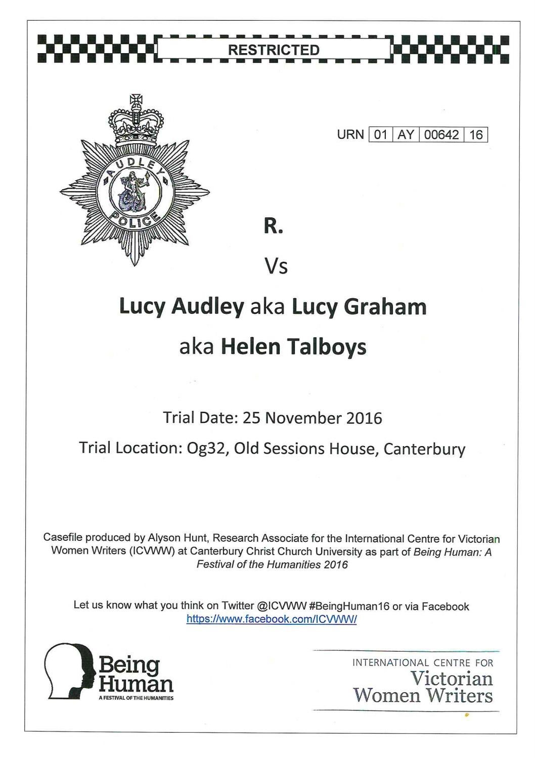 Lady Audley's Pre-charge case file by Canterbury Christ Church ...