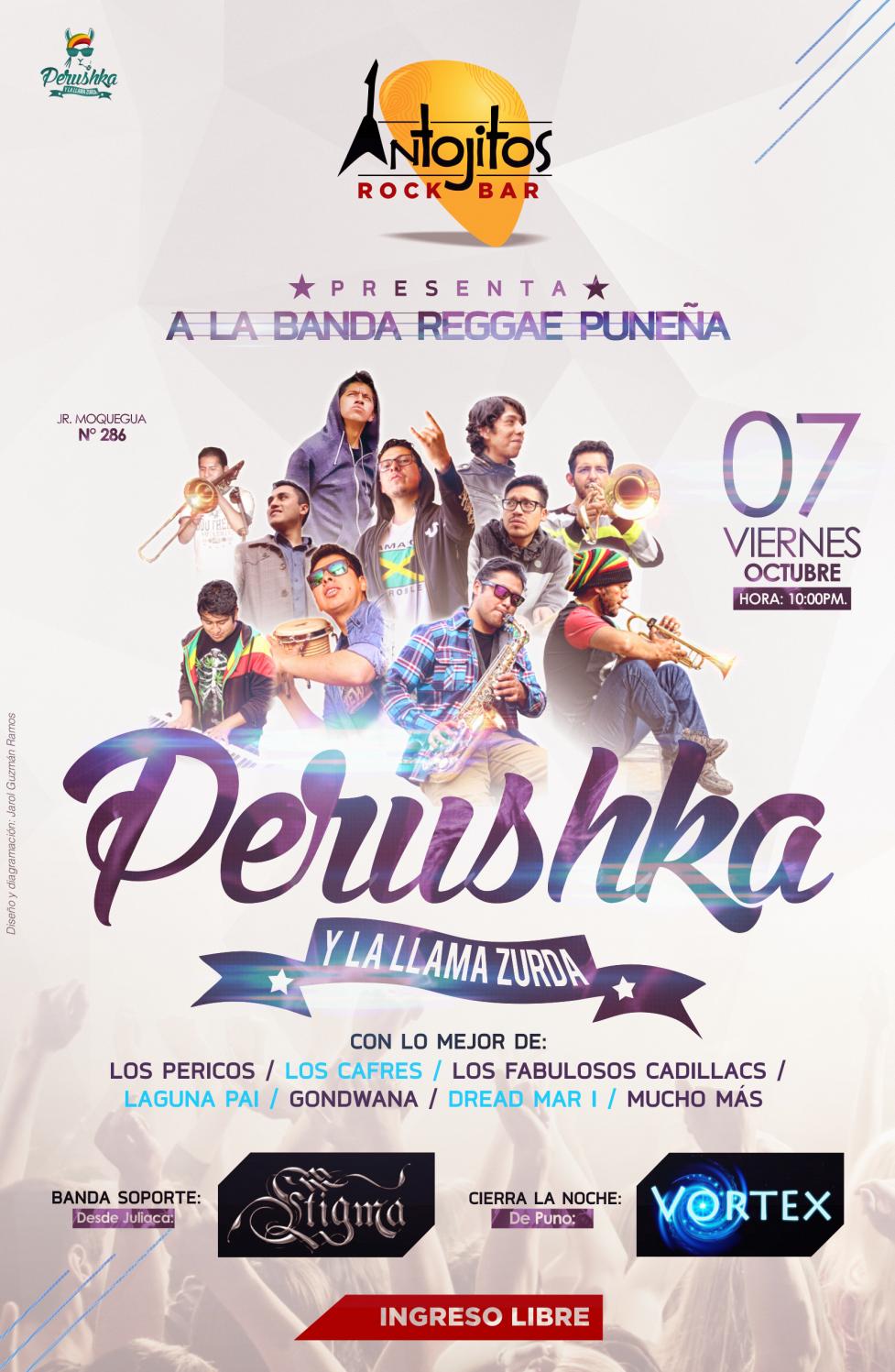 DISEÑO AFICHE PERUSHKA Y LA LLAMA ZURDA OCTUBRE 2016 by Jarolcisimo - Issuu