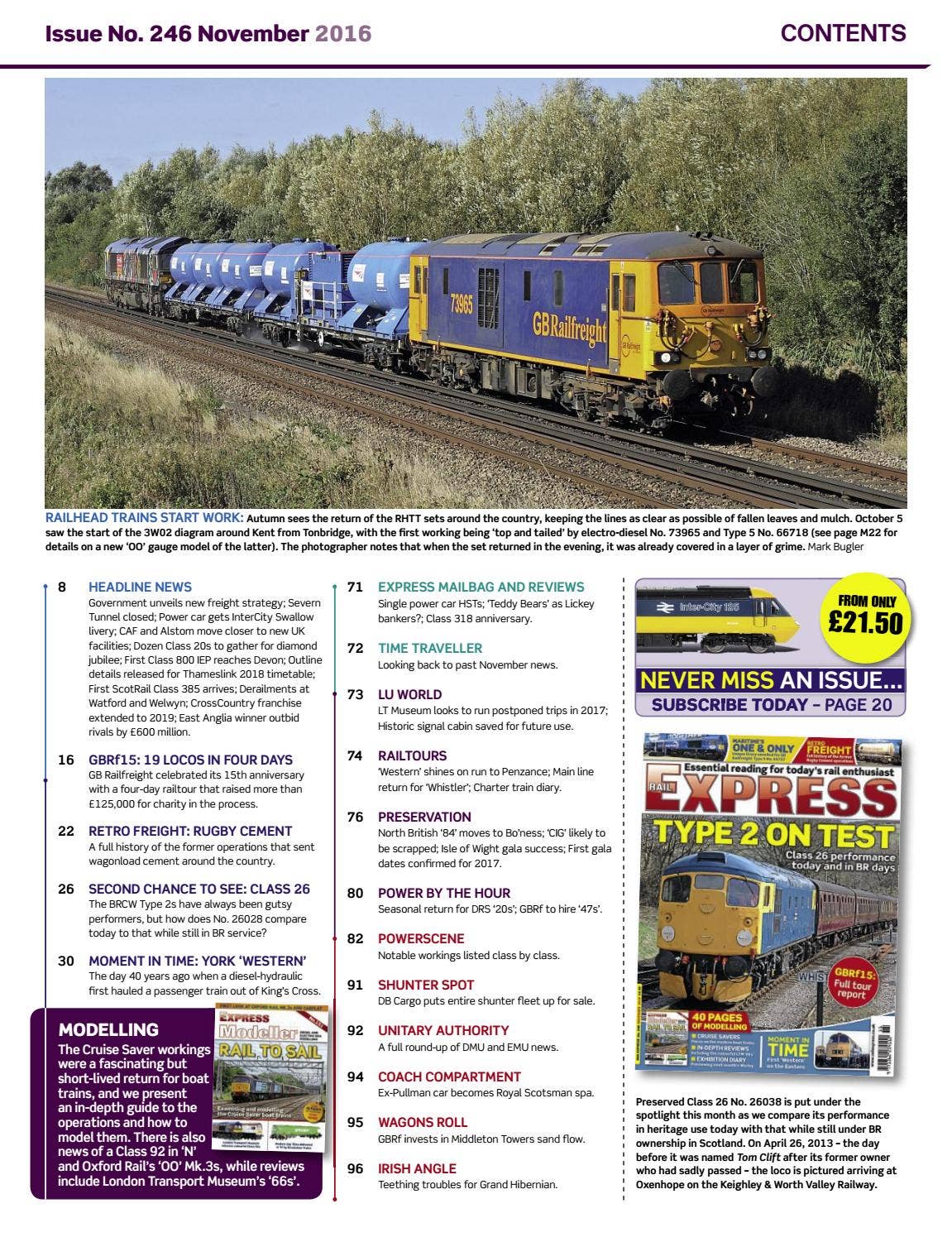 Rail Express November 2016 preview by Mortons Media Group Ltd - Issuu