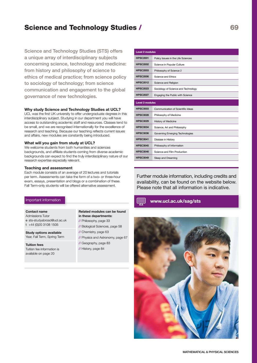 UCL Study Abroad Guide 2017/18 by UCL: London's Global University - Issuu