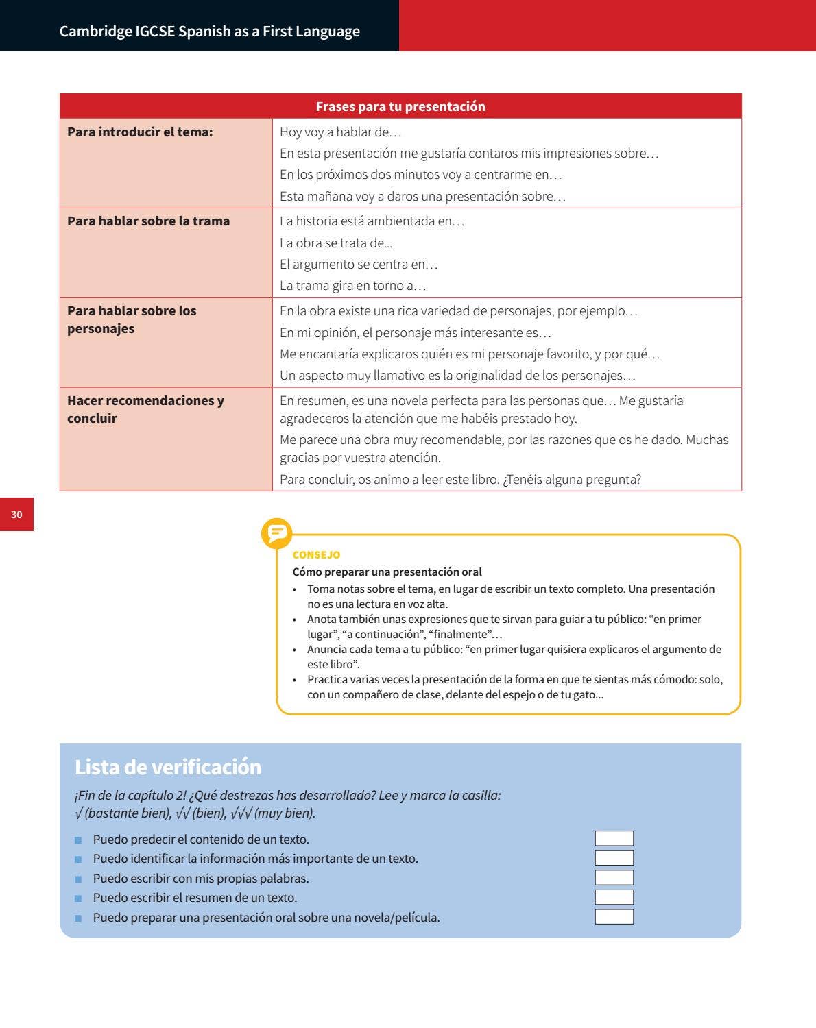 Preview Cambridge IGCSE Spanish as a First Language Coursebook by ...