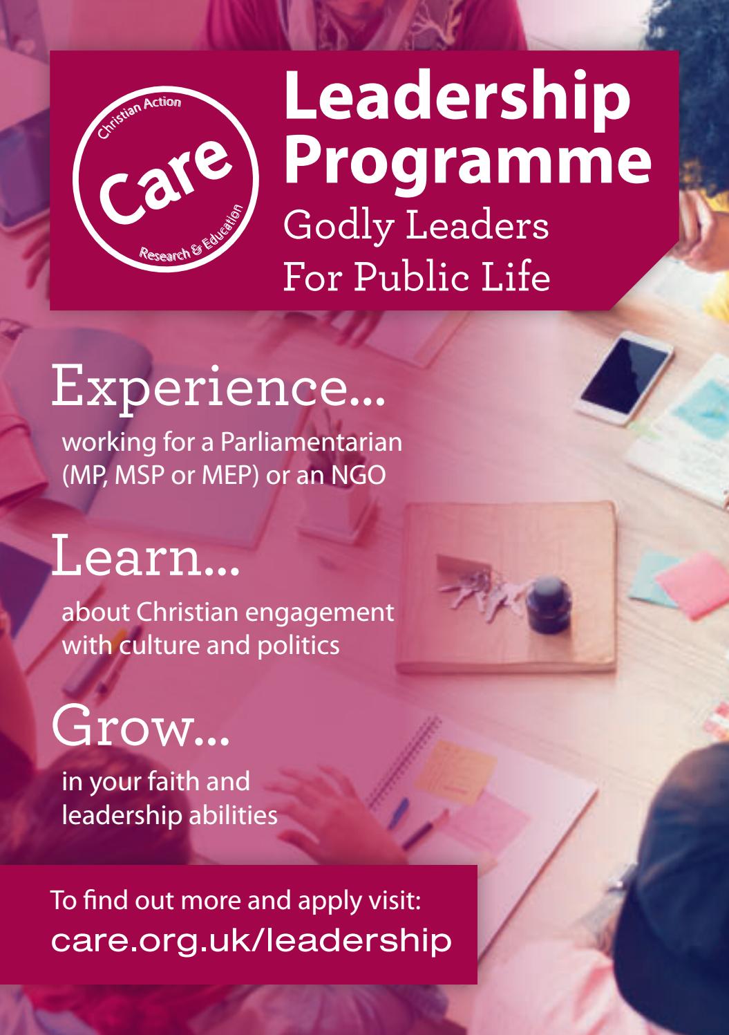 Leadership Programme Leaflet by CARE User - Issuu