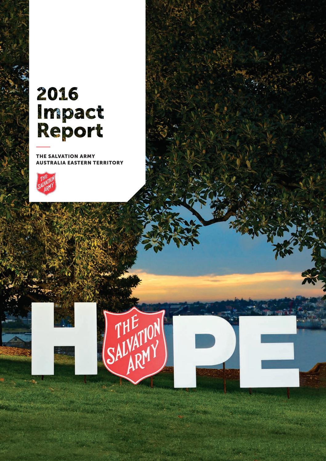2016 Impact Report by The Salvation Army - Issuu
