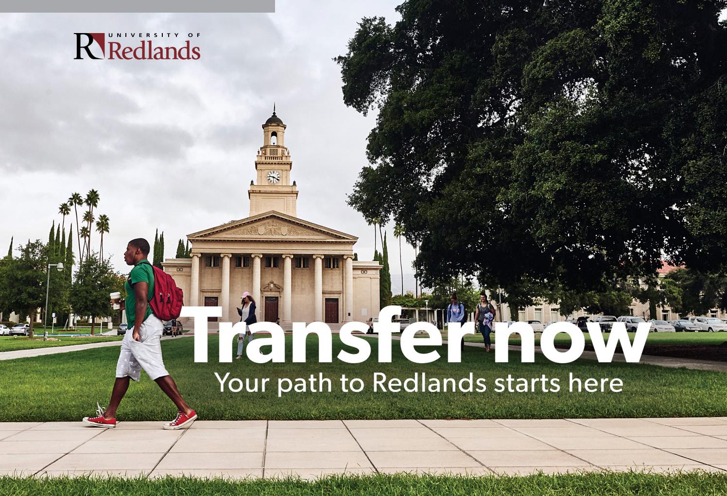 University of Redlands Transfer Students Brochure by University of ...