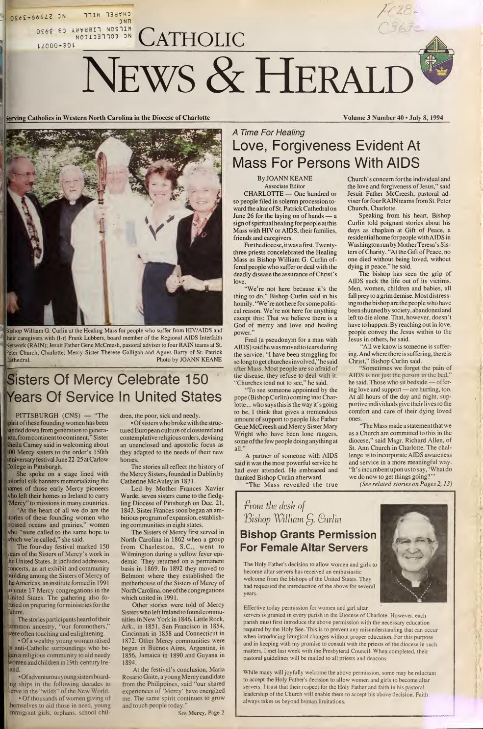 July 8, 1994 by Catholic News Herald - Issuu