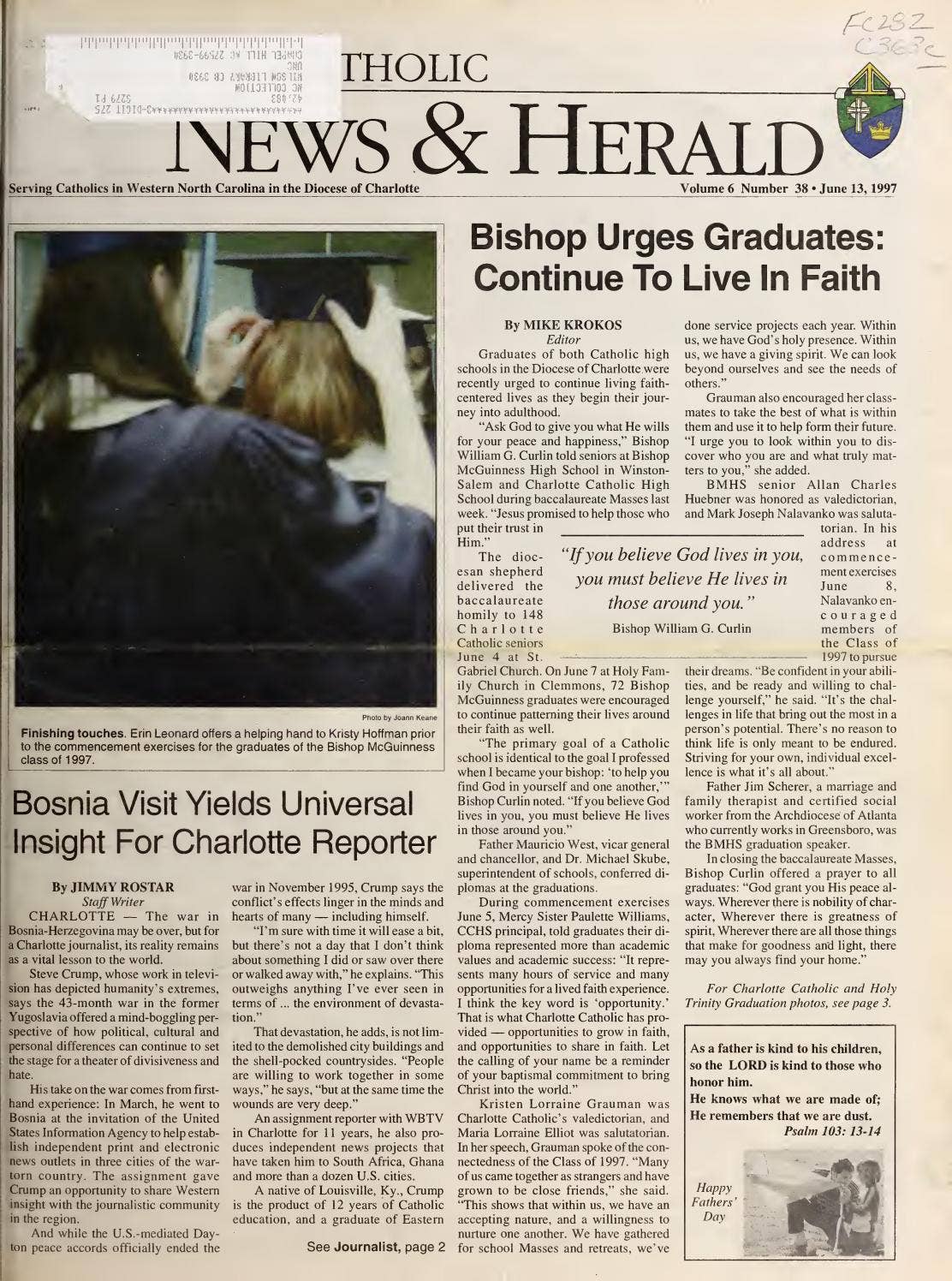 June 13, 1997 by Catholic News Herald - Issuu
