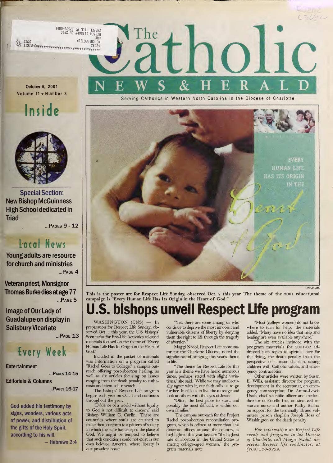 Oct 5, 2001 by Catholic News Herald - Issuu