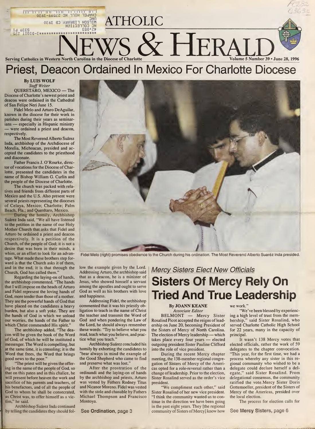 June 28, 1996 by Catholic News Herald - Issuu