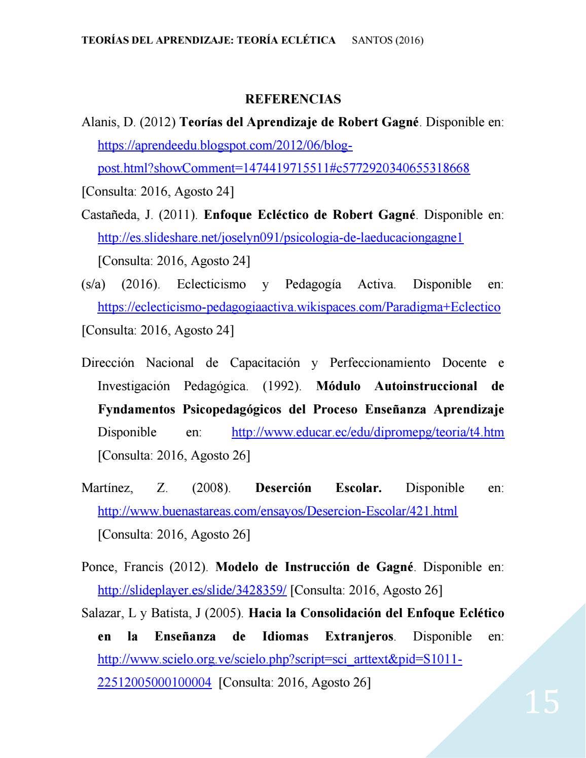 Teoría Ecléctica Educación by Teorias Enseñanza Aprendizaje - Issuu