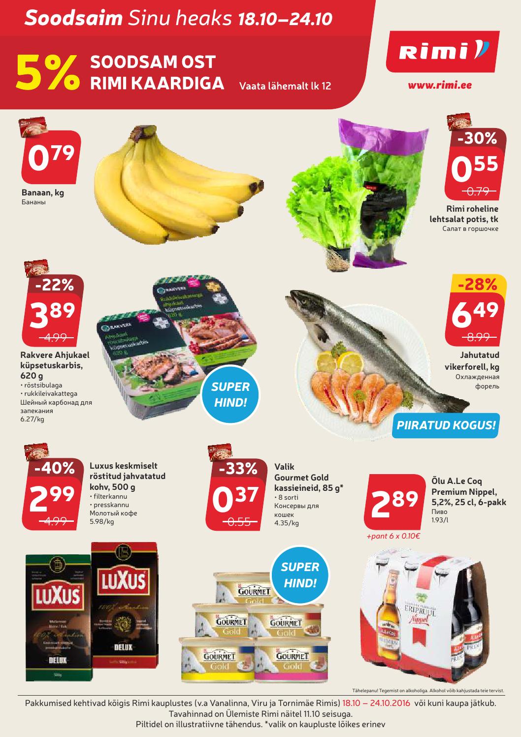 Soodsaim Sinu heaks! (18.10-24.10) by Rimi - Issuu