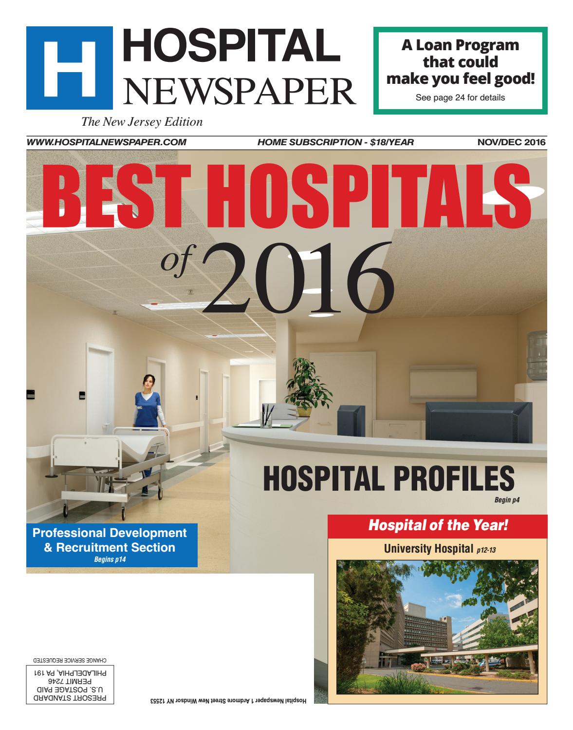 Hospital Newspaper New Jersey Nov/Dec ebook by Belsito Communications ...