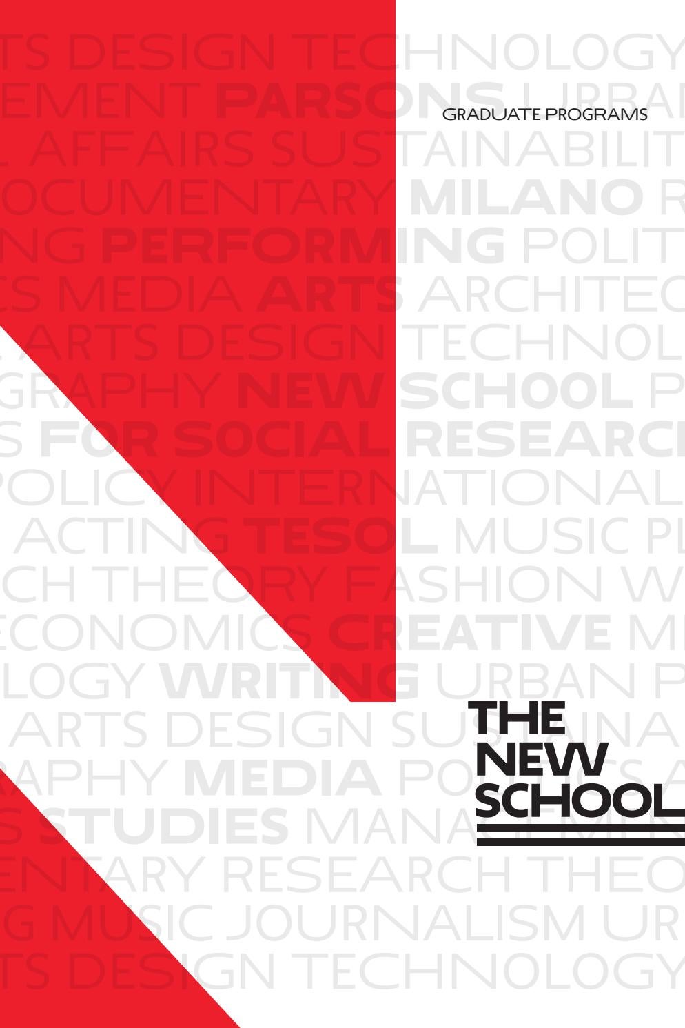 2016 Graduate Programs Viewbook by The New School - Issuu