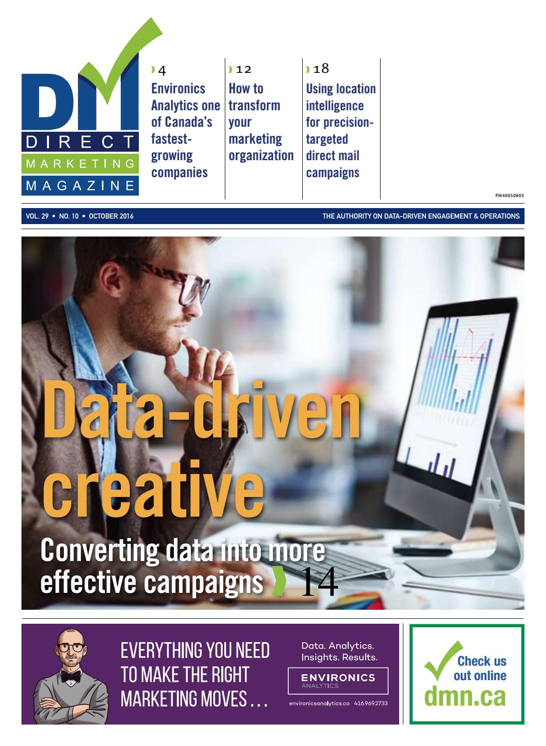 Direct Marketing Magazine October 2016 by Lloydmedia Inc - Issuu