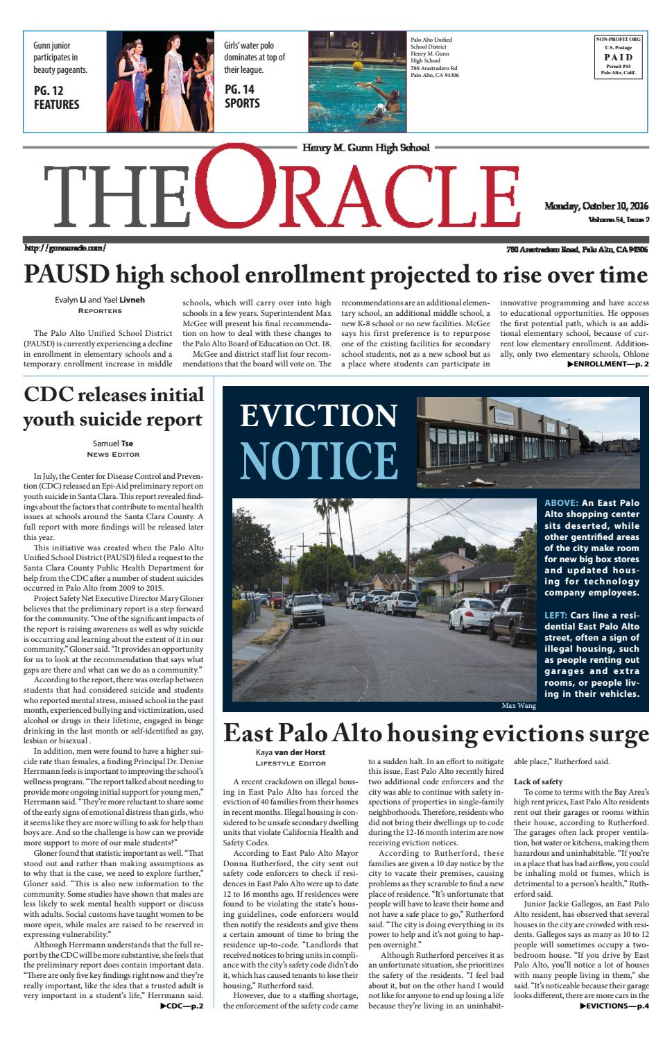The Oracle October 2016 by The Oracle - Issuu