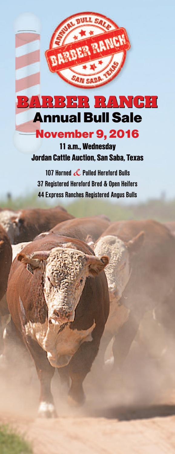 2016 Barber Ranch Bull Sale Catalog by Ranch House Designs - Issuu