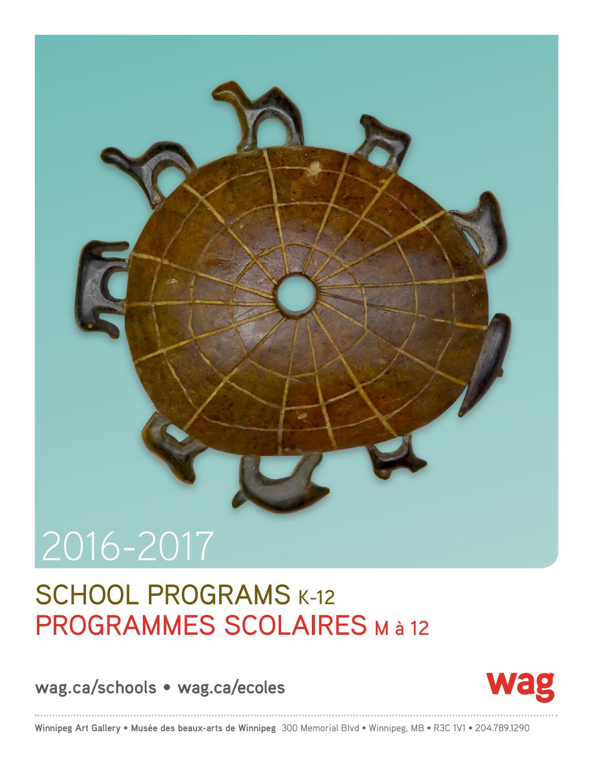 2016–2017 WAG School Programs Booklet by WAG-Qaumajuq - Issuu