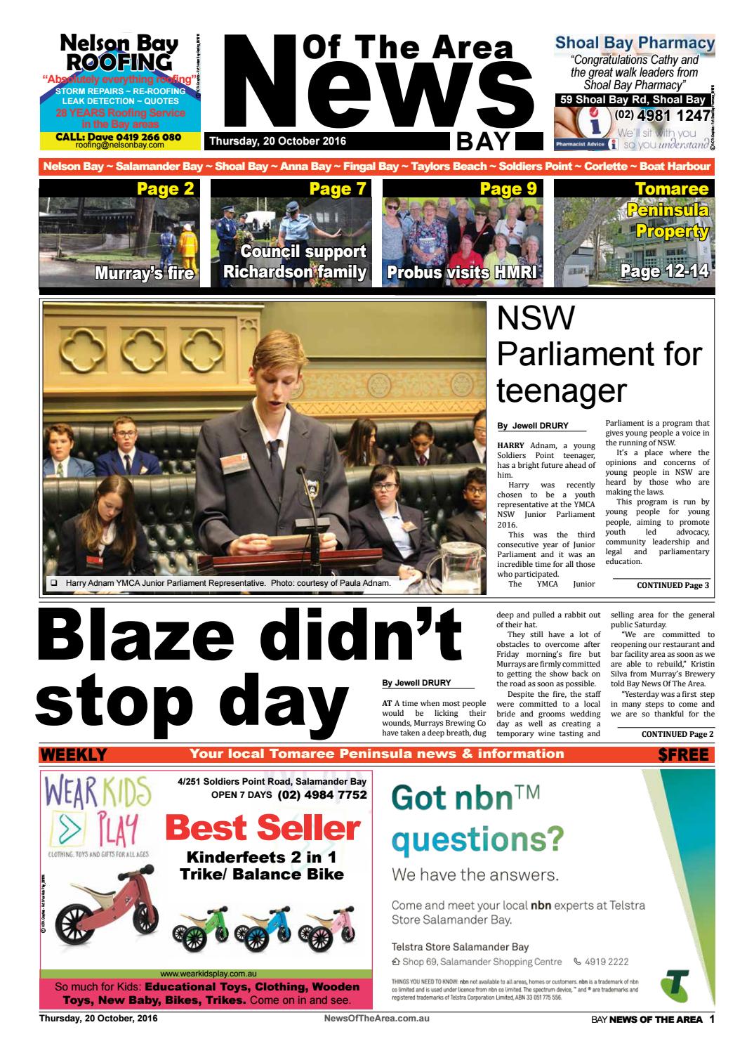 Bay news of the area 20 october 2016 by News Of The Area - Issuu