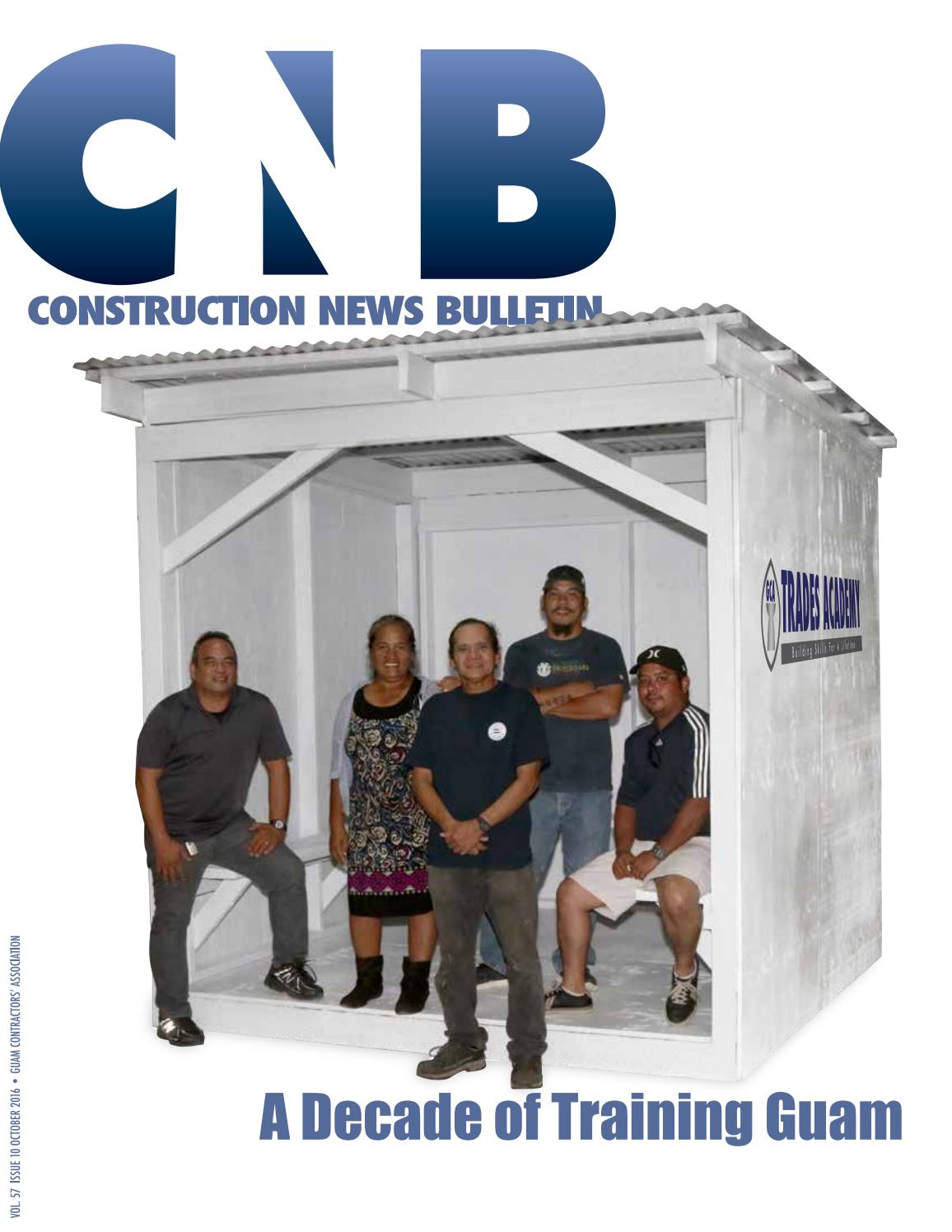GCA Construction News Bulletin October 2016 by Guam Contrators ...