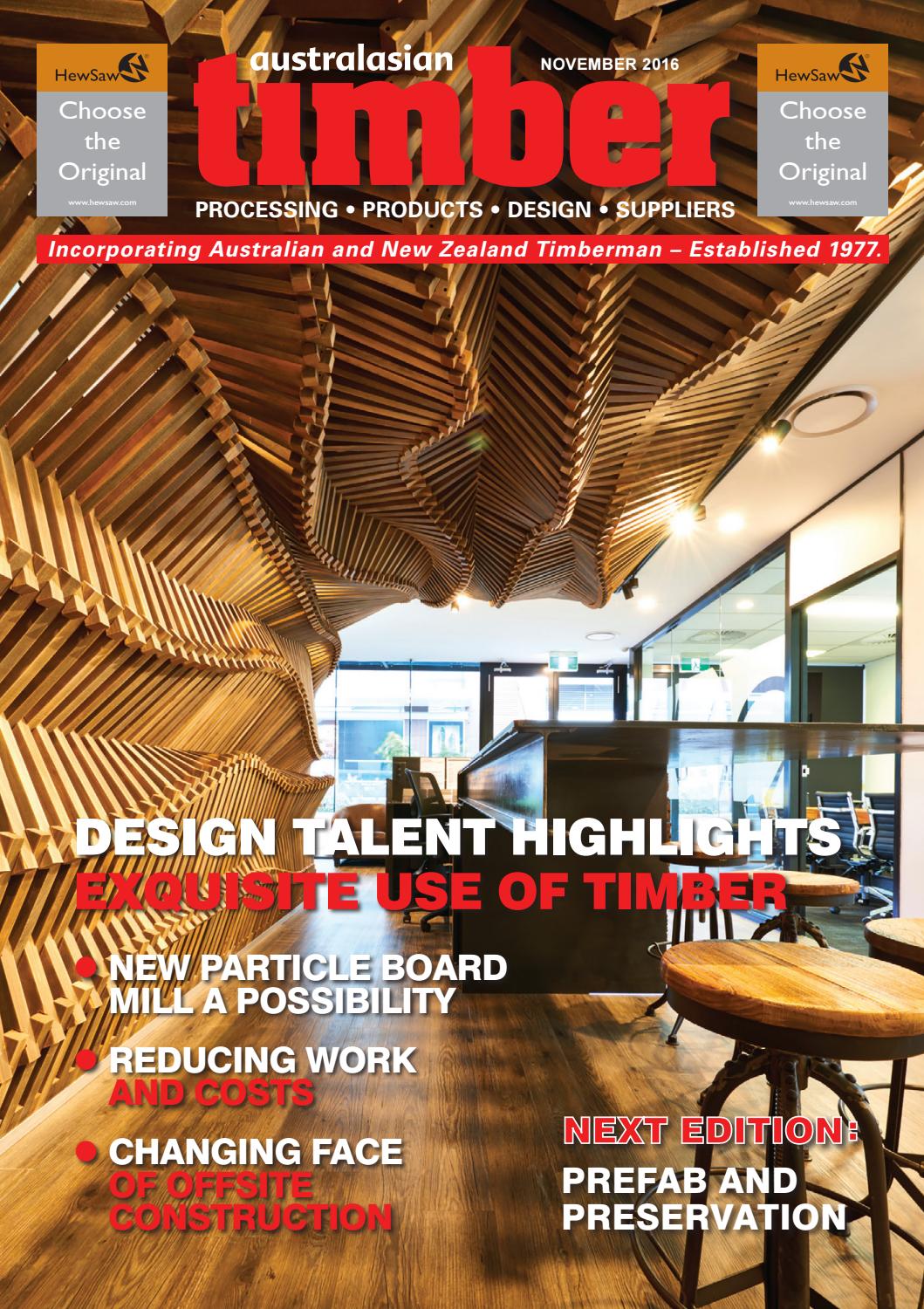Australasian Timber - November 2016 by Provincial Press Group - Issuu