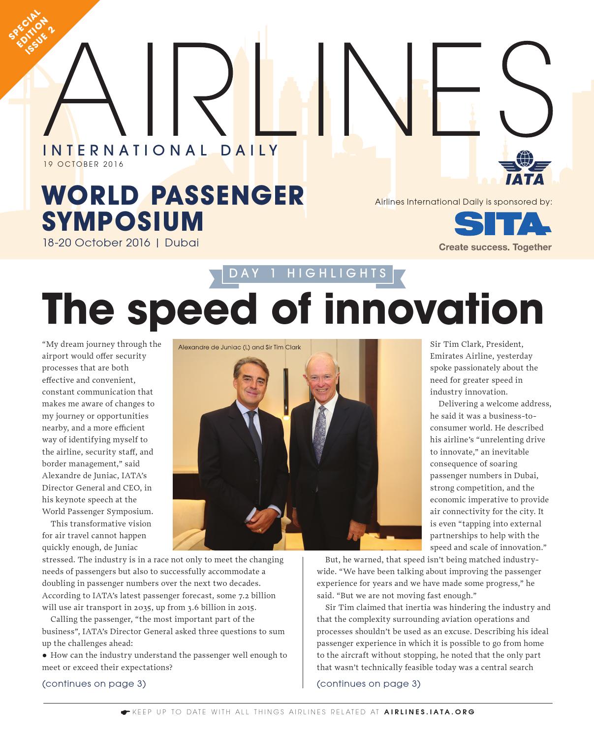 IATA World Passenger Symposium 19th Oct by Redactive Media Group - Issuu