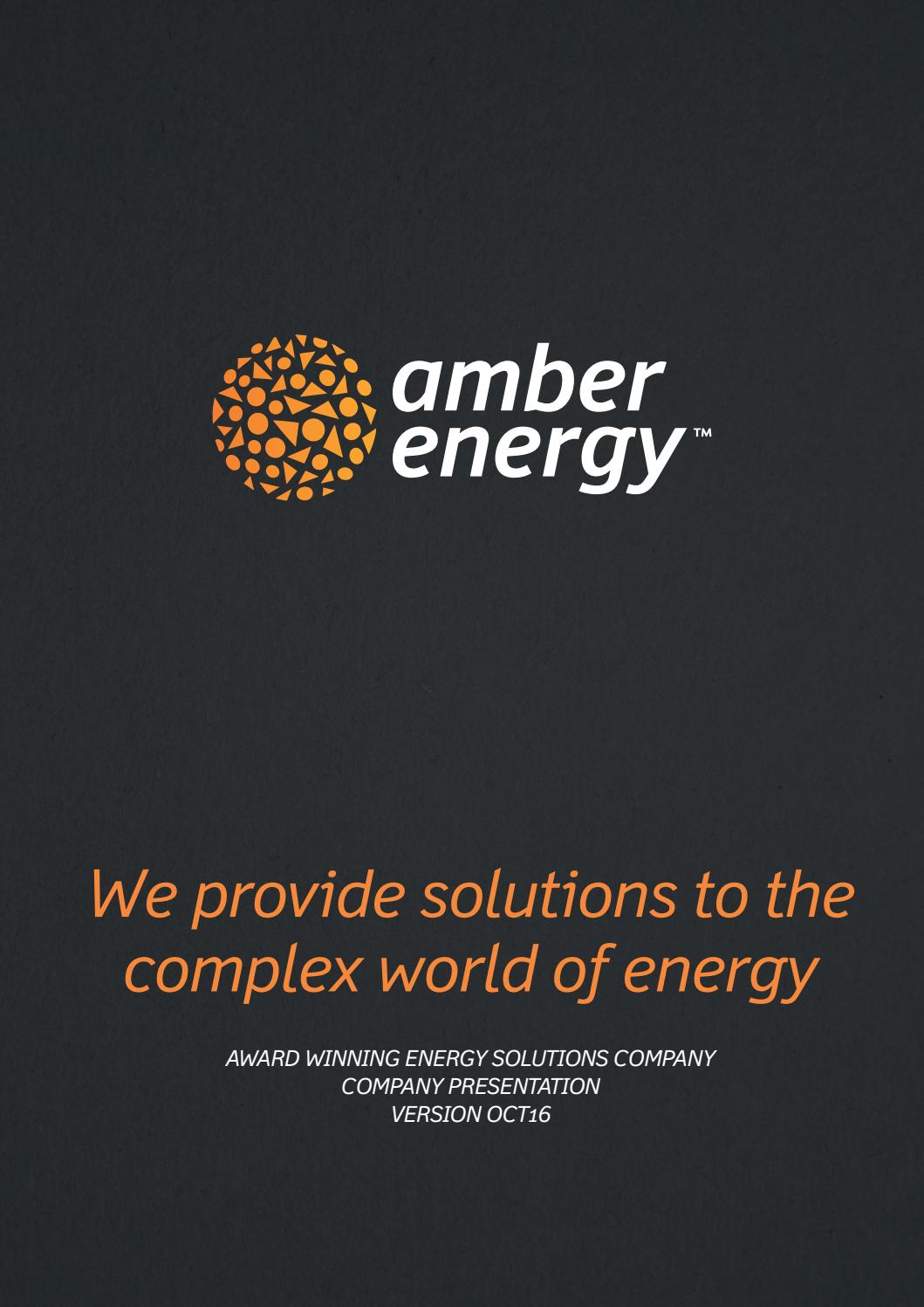 Introducing amber energy by Lets Talk Design - Issuu