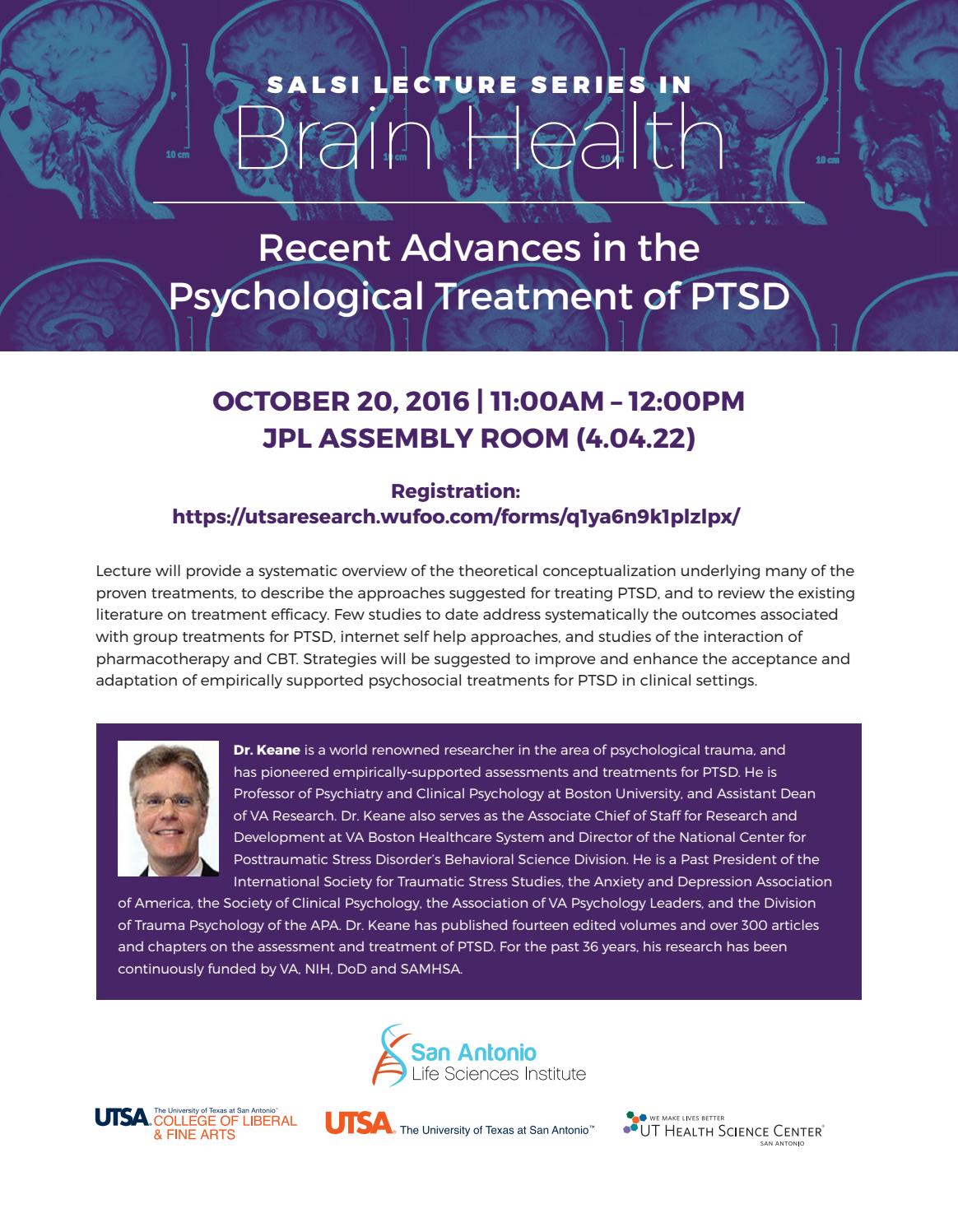 SALSI Lecture Series in Brain Health: Dr. Terence Keane (10-20-16) by ...