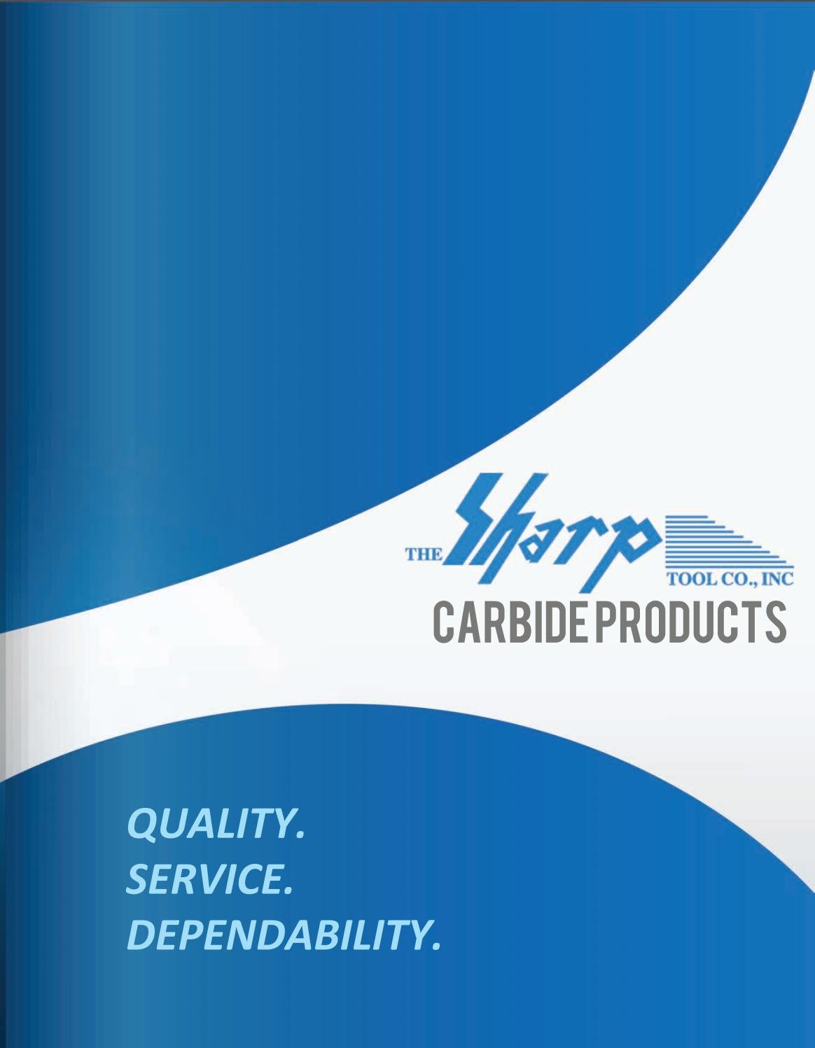 Sharp Tool Carbide Products Brochure by Winsby Inc. - Issuu