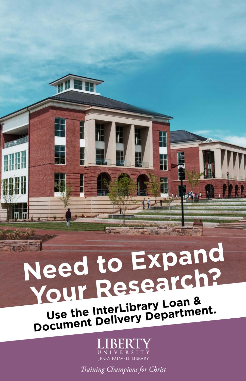 Interlibrary Loan & Document Delivery Brochure by Liberty University ...