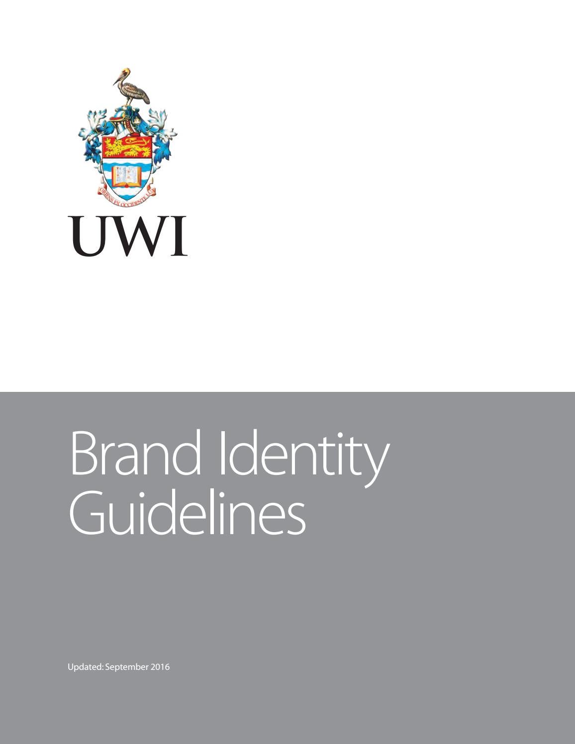 UWI Brand Identity Guidelines by UWI St Augustine - Issuu