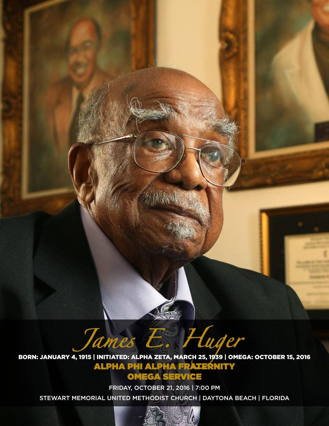 James E. Jimmy Huger Omega Service by Alpha Phi Alpha Fraternity - Issuu