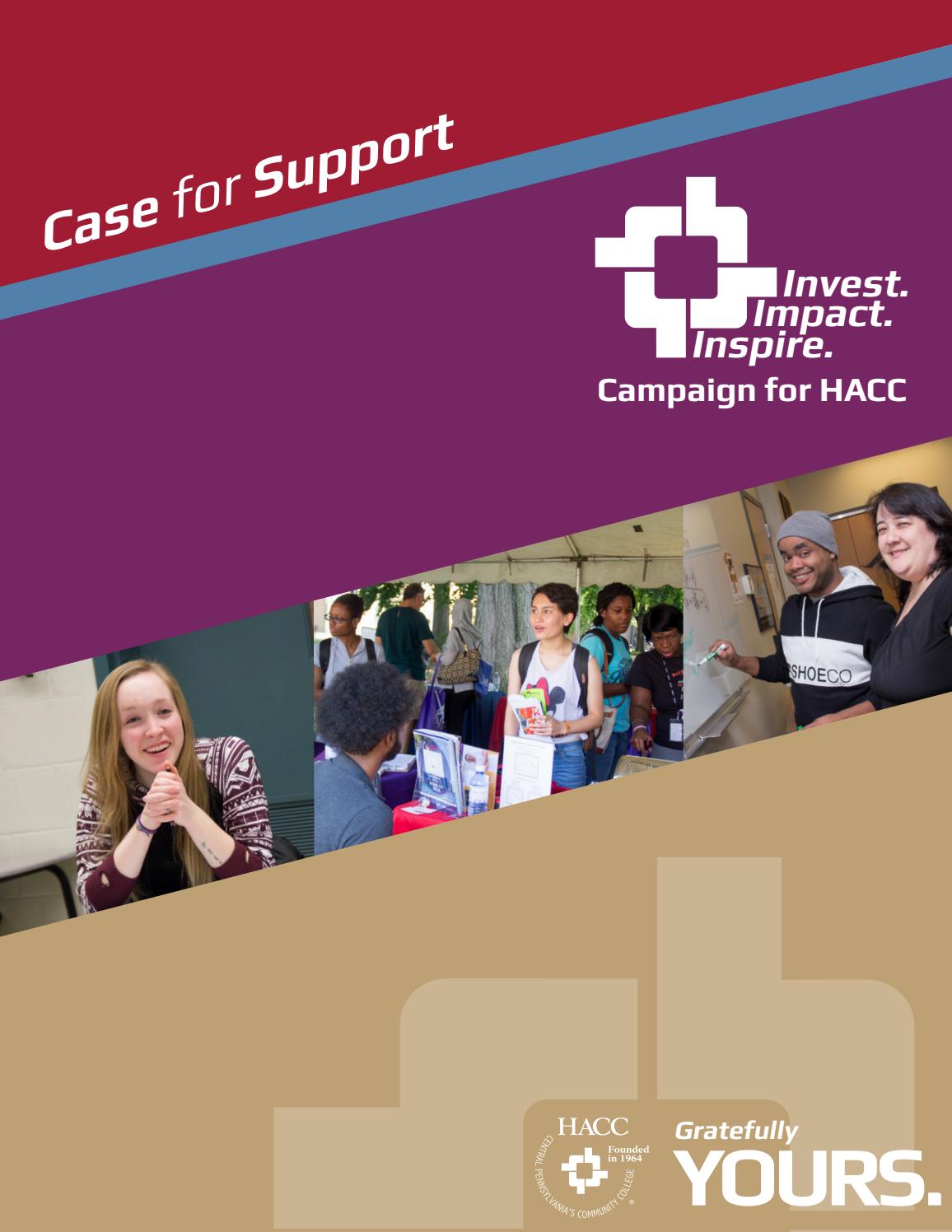 Invest. Impact. Inspire. Campaign for HACC Case for Support by HACC ...