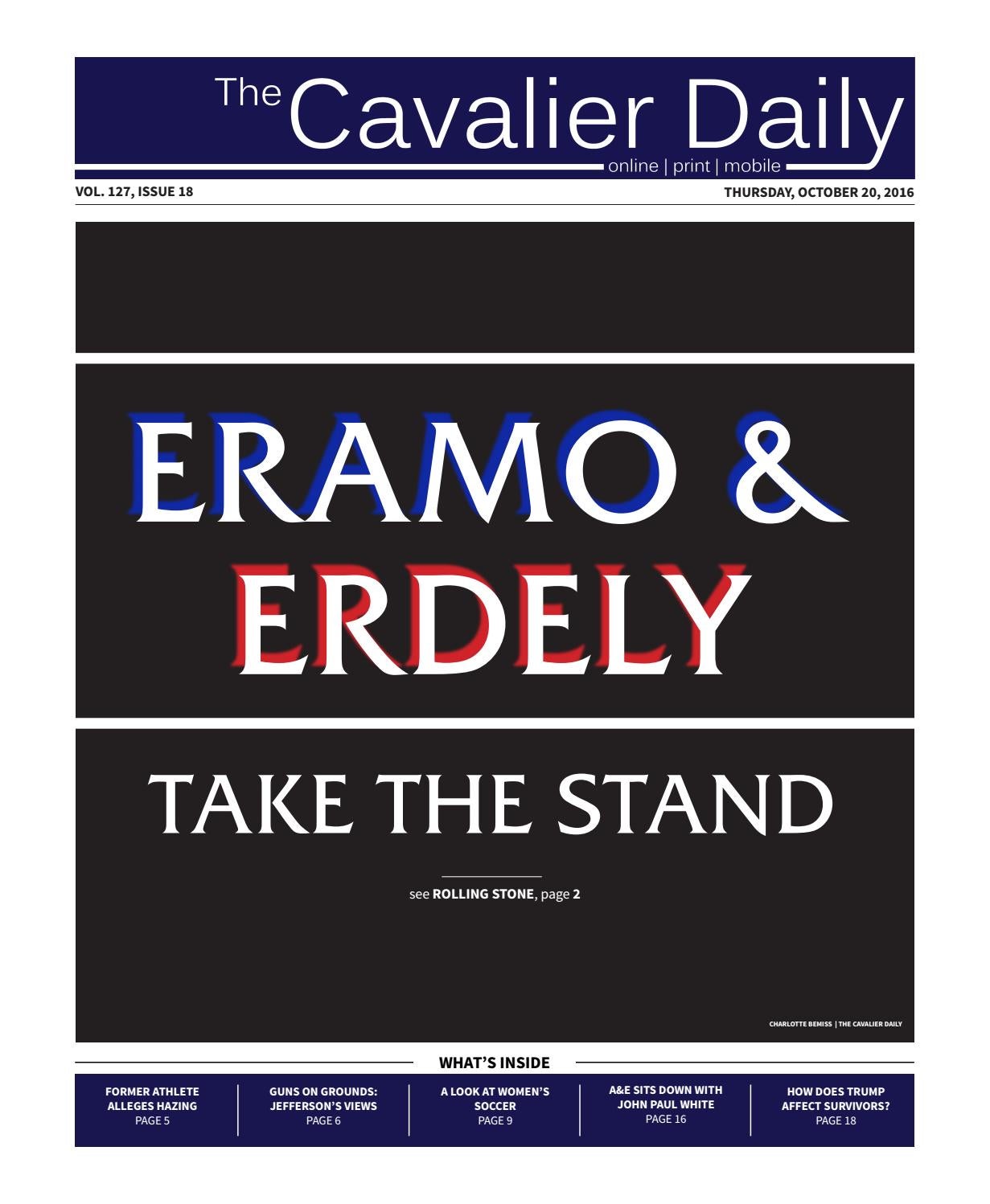 Thursday, October 20, 2016 by The Cavalier Daily - Issuu