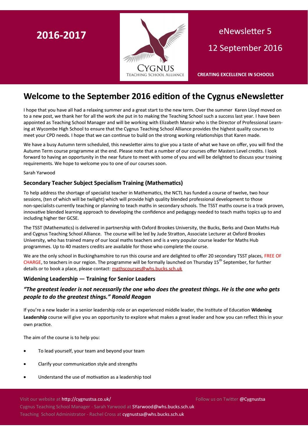 Edition 5 eNewsletter by Wycombe High School - Issuu