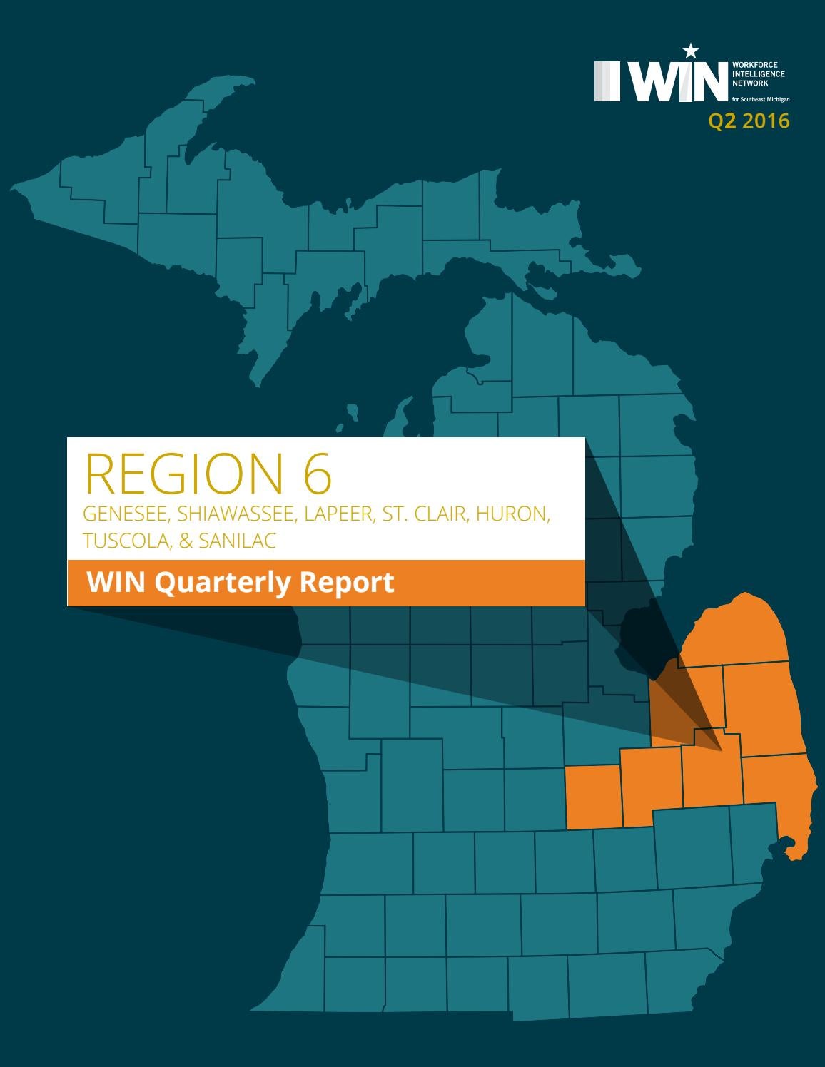 Region 6 WIN Quarterly Report - Q2 2016 by Workforce Intelligence ...