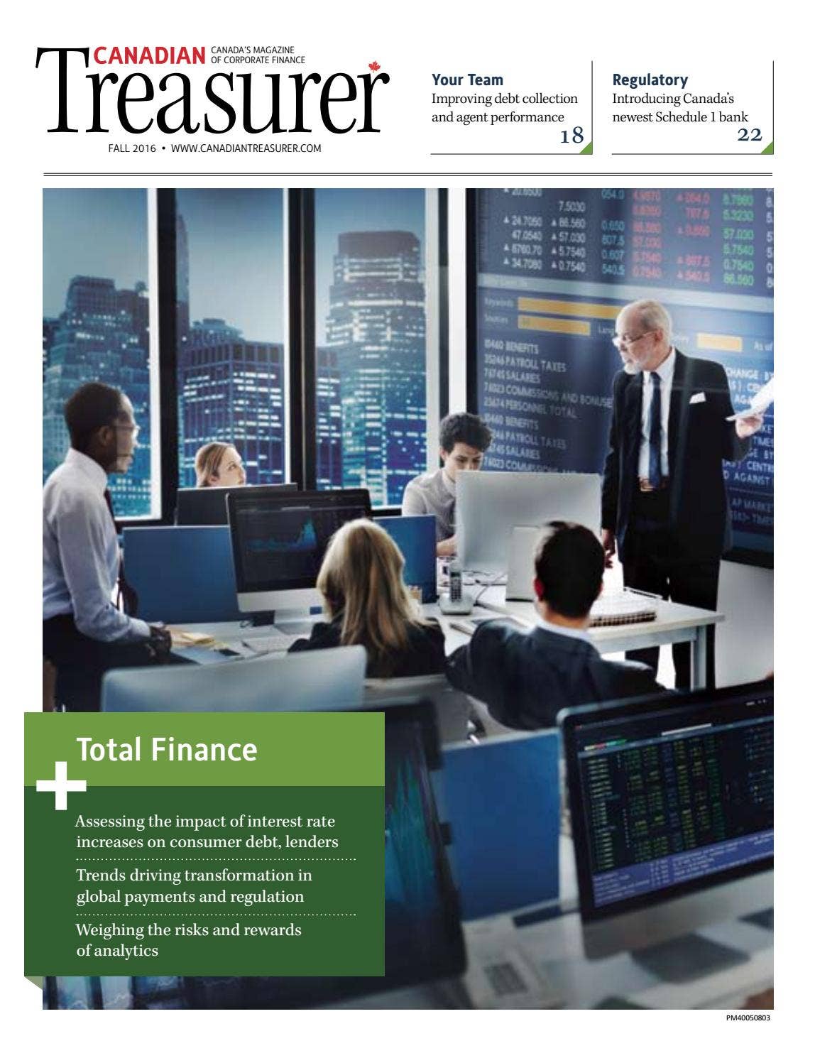 Canadian Treasurer Magazine Fall 2016 by Lloydmedia Inc - Issuu