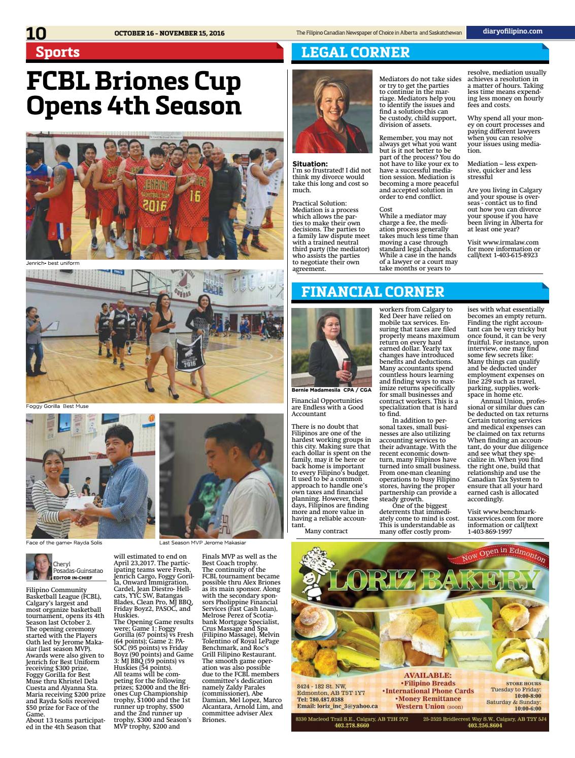 Diaryo Filipino October 2016 by Diaryo Alberta - Issuu
